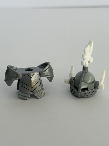 LEGO Castle Helmet Minifigure White Dragon Plume 6086 5138 5059 ...