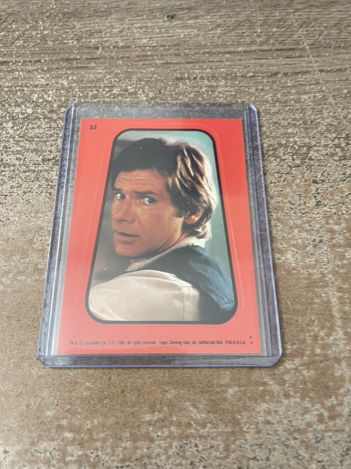 Han Solo 1983 Topps Star Wars Return of the Jedi STICKER RED # 32 | eBay