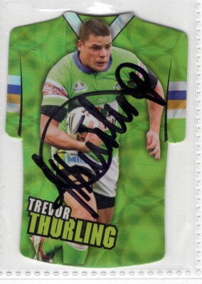 🔥 2009 CHAMPIONS JERSEY SIGNED CARD TREVOR THURLING #JDC39 🔥☆FREE ...