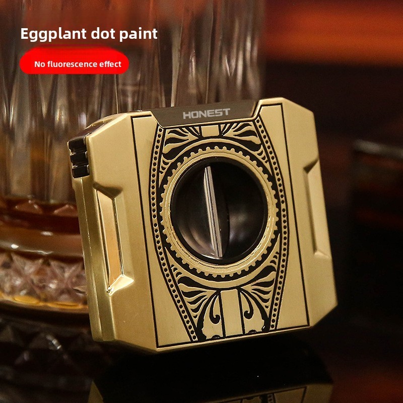 4 in 1 V Cut Cigar Cutter With Punch Stainless Steel Blade with Holder ...