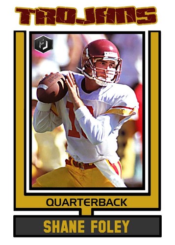 ACEO SHANE FOLEY USC TROJANS CUSTOM HAND MADE ART CARD | eBay