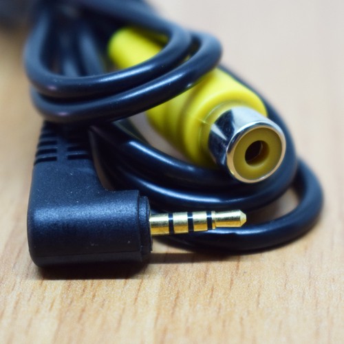 1pc 1.5M Car Backup Camera 2.5mm Plug to RCA Female GPS AV-in Converter ...
