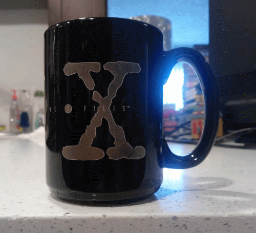 The X-Files The Truth Is Out There Mug Black 12 Oz. Ceramic Cup 1995 | eBay