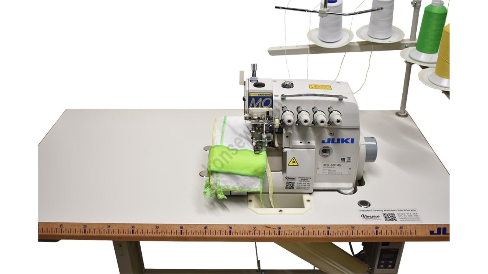 New Genuine JUKI MO-6814S – 4 Thread Overlock Industrial Sewing Machine ...