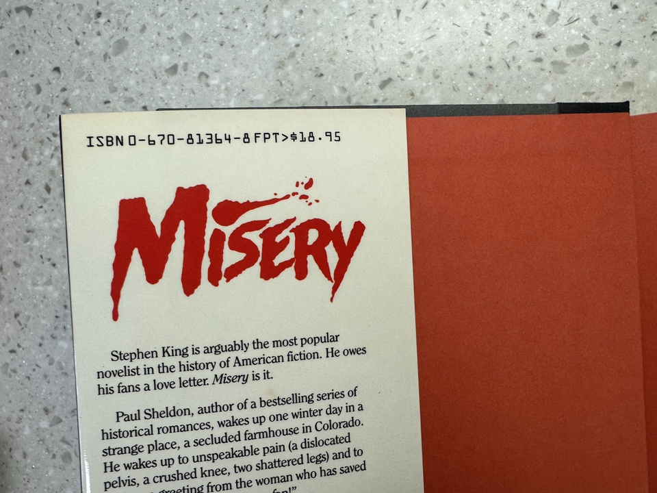 STEPHEN KING MISERY BEAUTIFUL TRUE 1ST PRINT 1ST EDITION GREAT PRICE | eBay