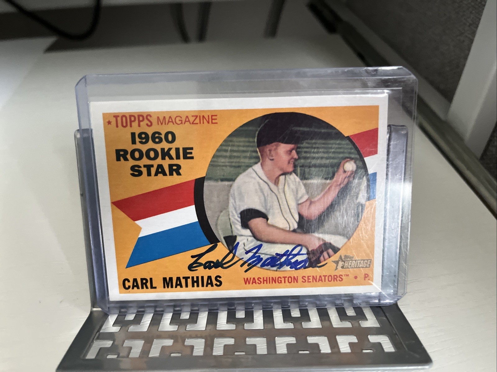 2009 TOPPS HERITAGE 1960 ROOKIE STAR CARL MATHIAS AUTO | eBay