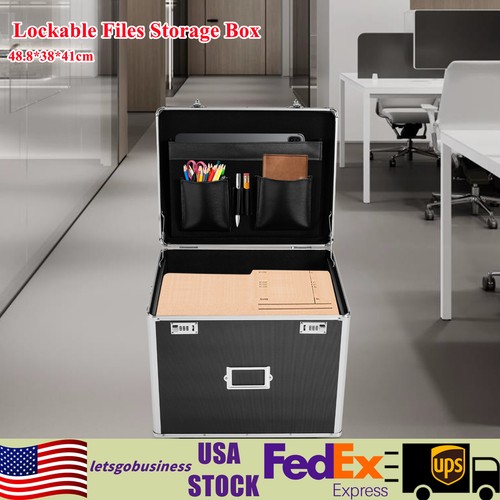 Locking File Chest File Rails Letter/Legal Files Storage Box with ...