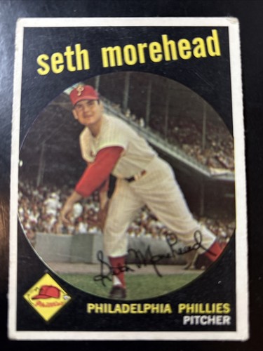 1959 Topps #253b Seth Morehead Philadelphia Phillies Good-creased | eBay UK