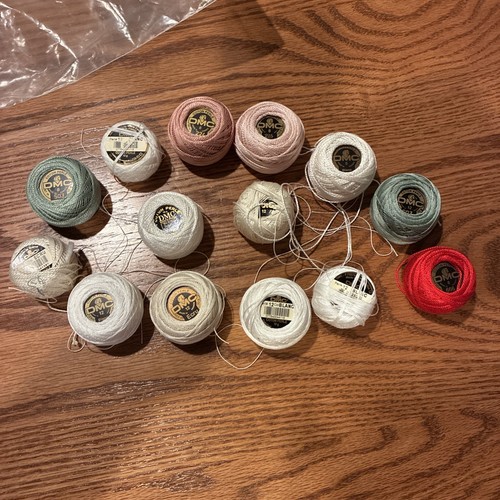 Lot Of 14 Balls Of DMC Coton Perle Floss Thread | eBay