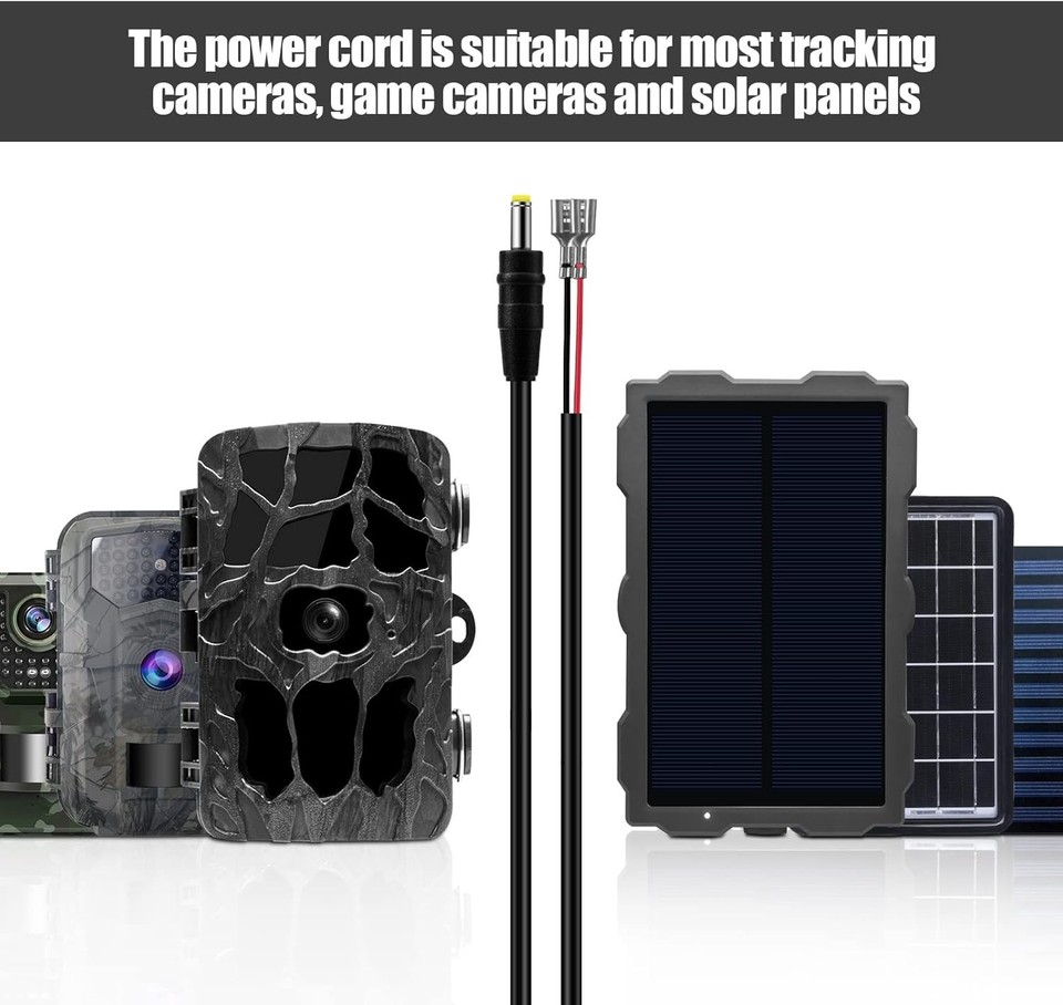 Trail Camera Power Cord 5.5x2.1mm DC External Cable for Spypoint ...