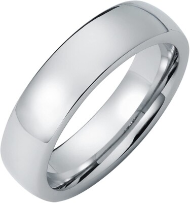 Boston Bay Diamonds Cobalt Chrome 6mm Low Dome Comfort Fit Classic ...
