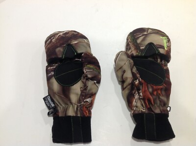 Huntworth Oaktree EVO Men's Fingerless Hunting Gloves & Pop-Top Mittens ...