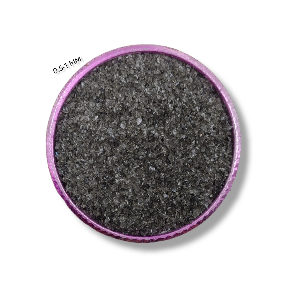 Black Obsidian Gemstone Coarse All Size Stone Healing Powder Woodwork ...