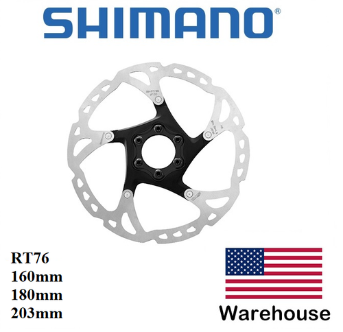 Shimano DEORE XT RT76 Bike Rotor 6-Bolt MTB Disc Brake Rotor 160mm ...