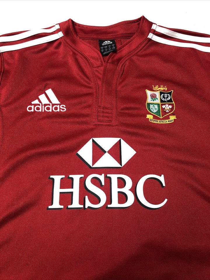 British Irish Lions South Africa 2009 HSBC Adidas Rugby Polo Shirt ...