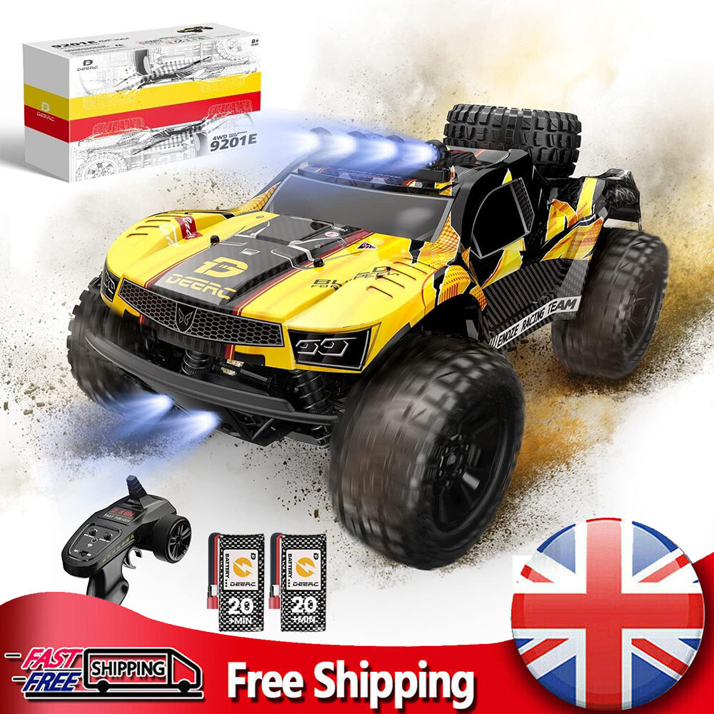 DEERC 9201E 1/10 Large Remote Control Car 4x4 Off-Road 48 km/h RC ...