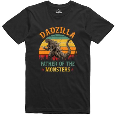 Dadzilla Funny Dad T Shirt Christmas Gift Regular Fit Cotton Tee | eBay