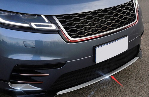For Range Rover Velar 2018-2022 Silver Steel Front Bumper Lower Strip ...