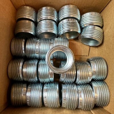 25 PACK APPLETON Reducing Bushing, Threaded, 1"x 3/4", Aluminum 0003158 ...