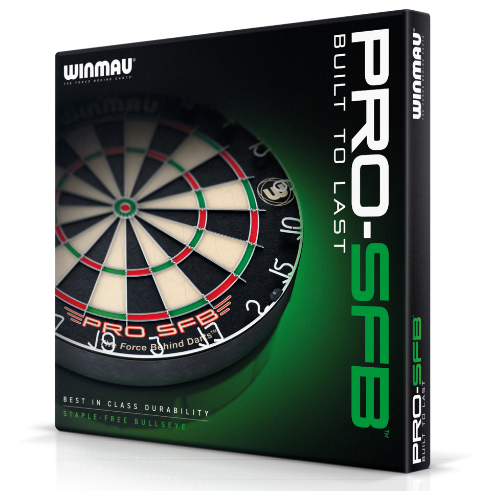 Winmau Dartboard Pro SFB Round Wire Bristle Board with Staple-Free ...