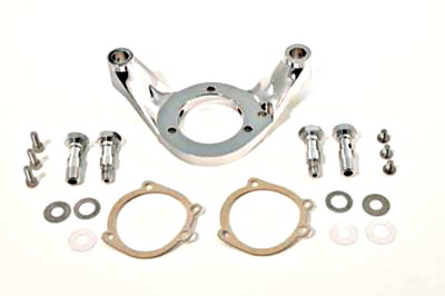 CHROME AIR CLEANER BRACKET BREATHER S&S E CARB TO E AIR FILTER HARLEY ...