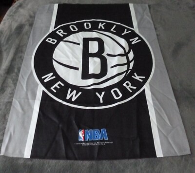 Brooklyn Nets Large 2 Sided Flag 39" x 28" ~ Official 2013 NBA Banner ...