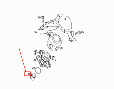 MERCEDES-BENZ GLC X253 High-Pressure Pump Roller Tappet A2700502400 NEW ...