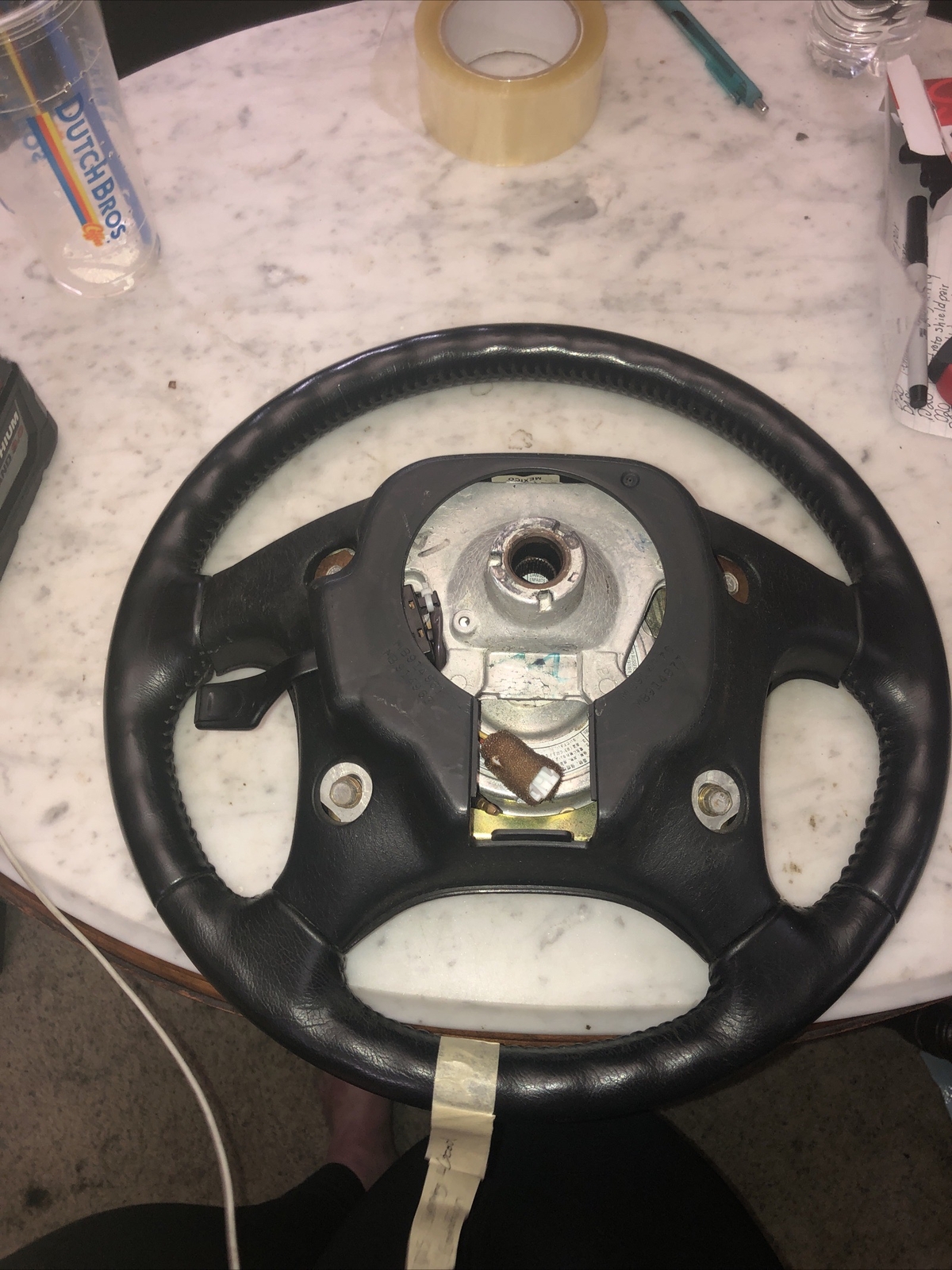 1995-1999 Mitsubishi eclipse steering wheel Nice good condition d15 2GB ...