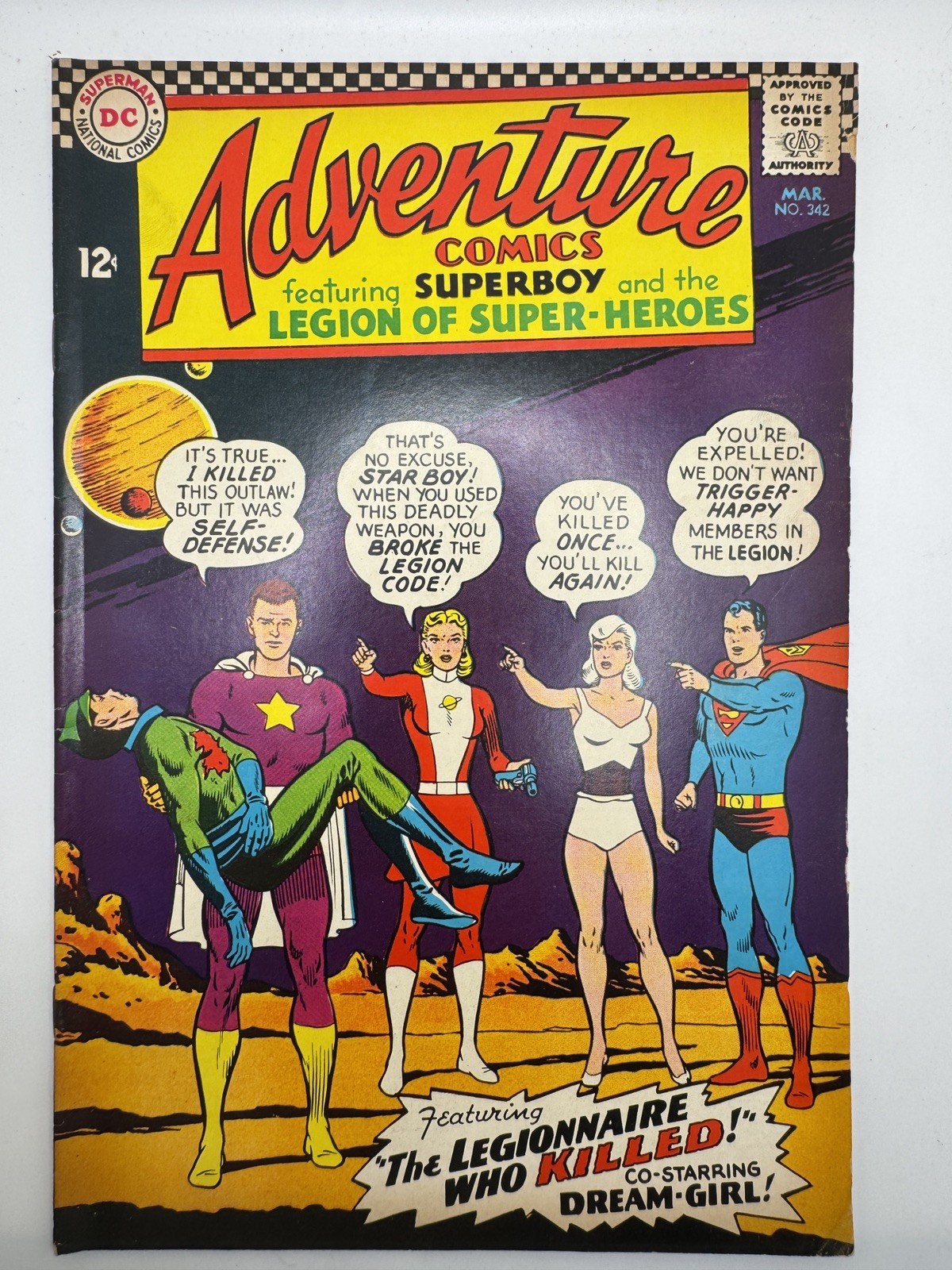 ADVENTURE COMICS # 342 - (VF) -SUPERBOY-LEGION SUPER-HEROES-DREAM GIRL ...