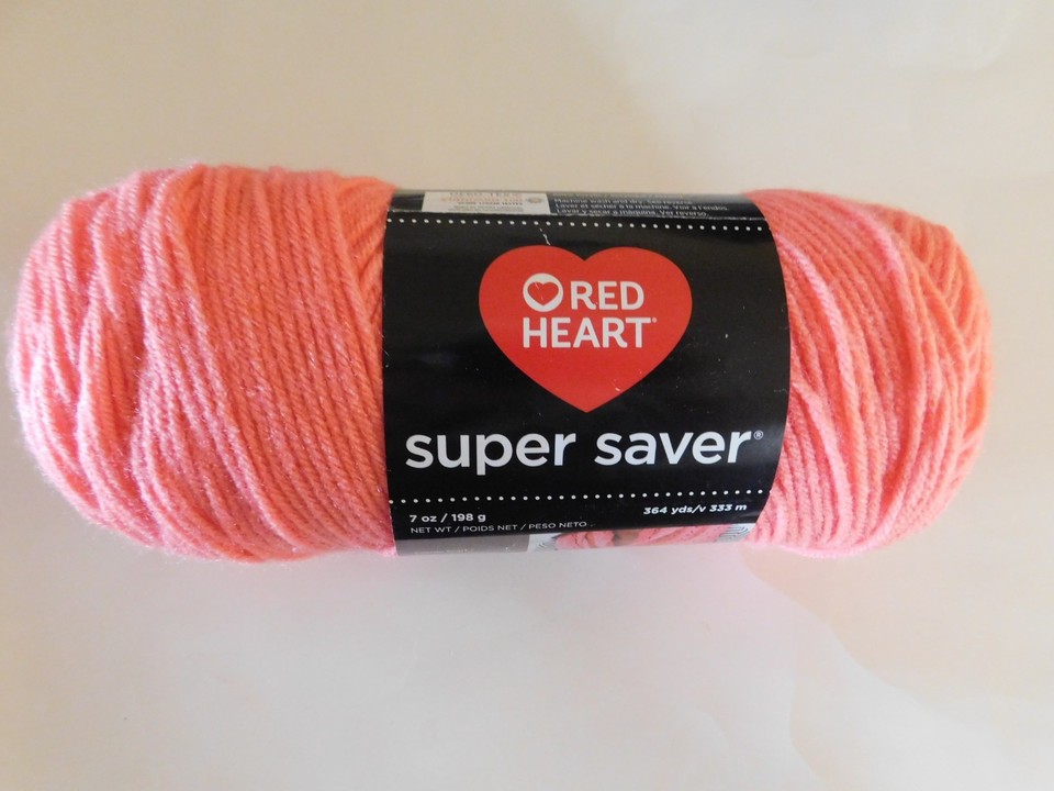 Red Heart super saver yarn Persimmon 7oz 100% Acrylic 1 skein | eBay