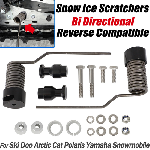 Snowmobile Snow Ice Scratcher Reverse Bi-Directional Kit For Ski Doo ...