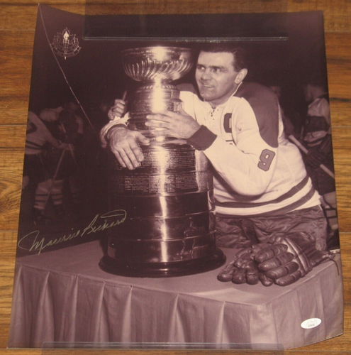 Maurice Richard Signed Autograph 16x20 Photo JSA Certified Rocket w ...