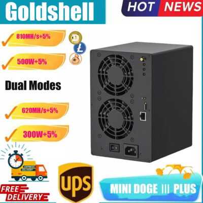 Goldshell Mini DOGE III Plus LTC&Doge Miner 810MH/S 500W LTC&Doge Coin ...