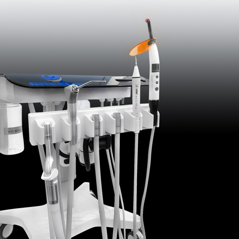 Greeloy Mobile Dental Treatment Cart Delivery Unit+Scaler Handpiece ...
