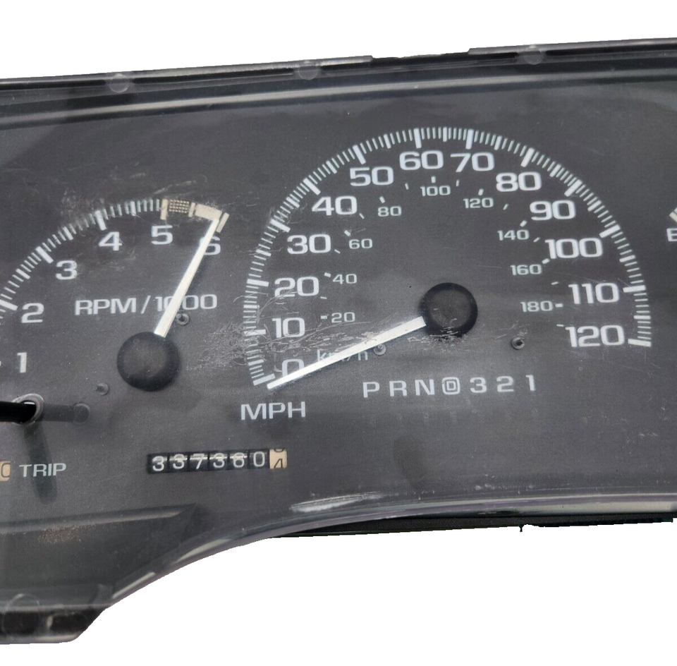 1995-1999 Chevrolet C1500 Instrument Cluster 120 mph Speedo 6K TACH ...