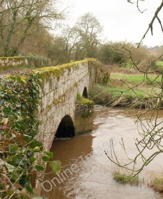 Photo 6x4 Columbjohn Bridge The bridge over the River Culm (flowing to ...