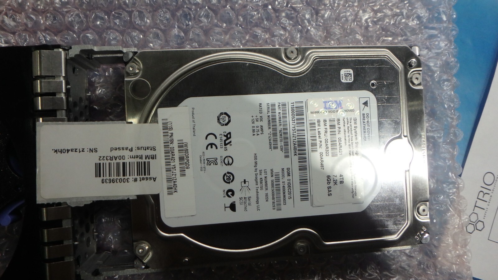 IBM 4TB 7.2K 3.5" SAS HDD 00AR322 00AR421 00AR487 | eBay