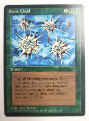 Spore Cloud Version B - MTG Vintage 1994 Green Instant Card Magic the ...