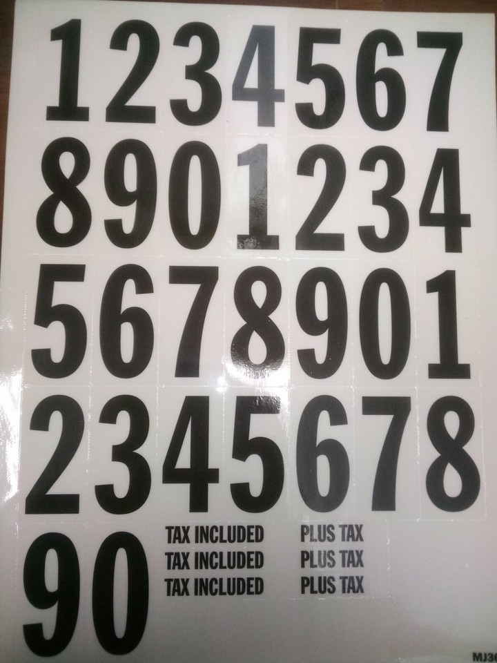 Mailbox Address locker Numbers Decal Vinyl Sticker Window Door Wall ...