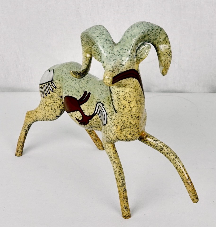Vintage Primal Visions Big Horn Sheep Figurine Hand Painted Southwestern Style | eBay