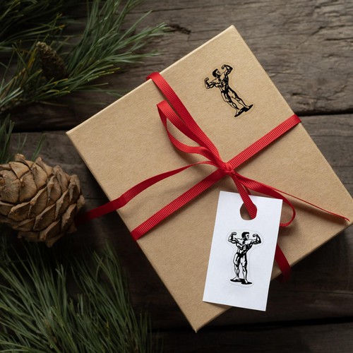 'Posing Strong Man' Clear Sticker Decals (DC035197) | eBay