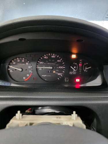 92-95 CIVIC CLUSTER EX D16Z6 AUTO 99K Miles TESTED Oem Speedometer EG ...