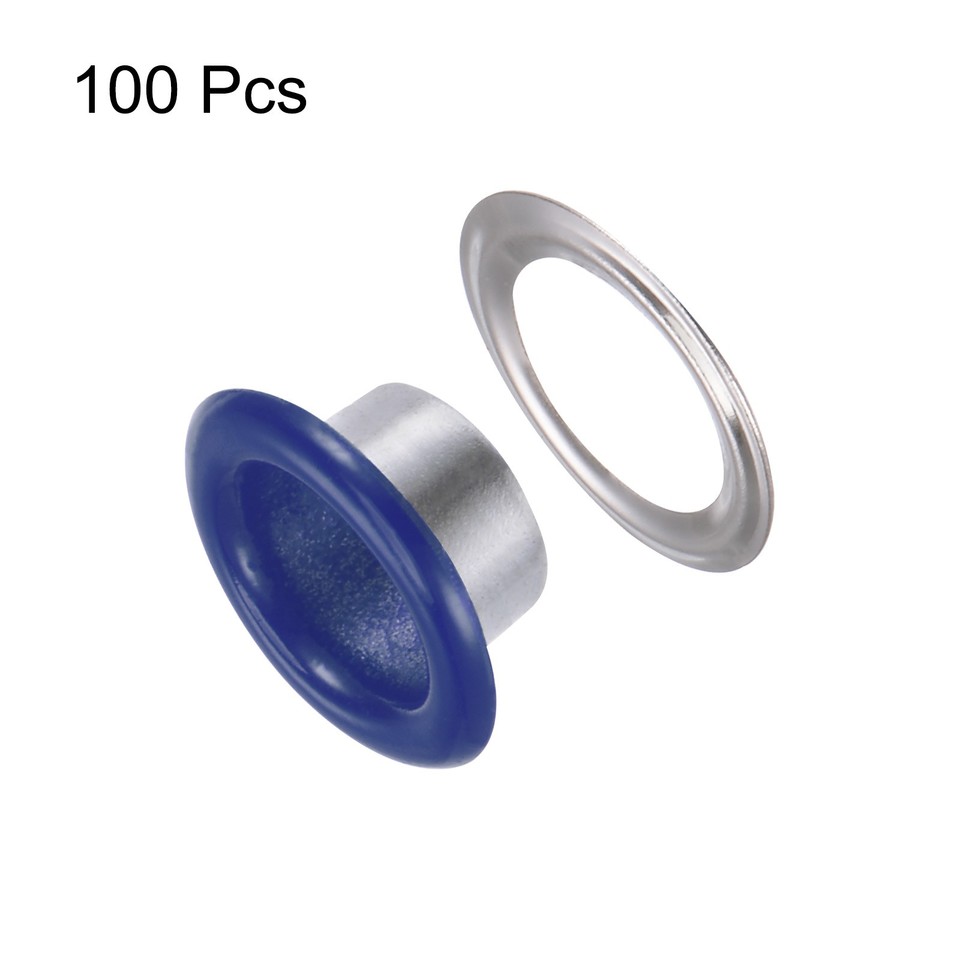 100PCS Grommets Eyelets 3/10 Inch (8mm) Hole Self Backing Eyelet Dark ...