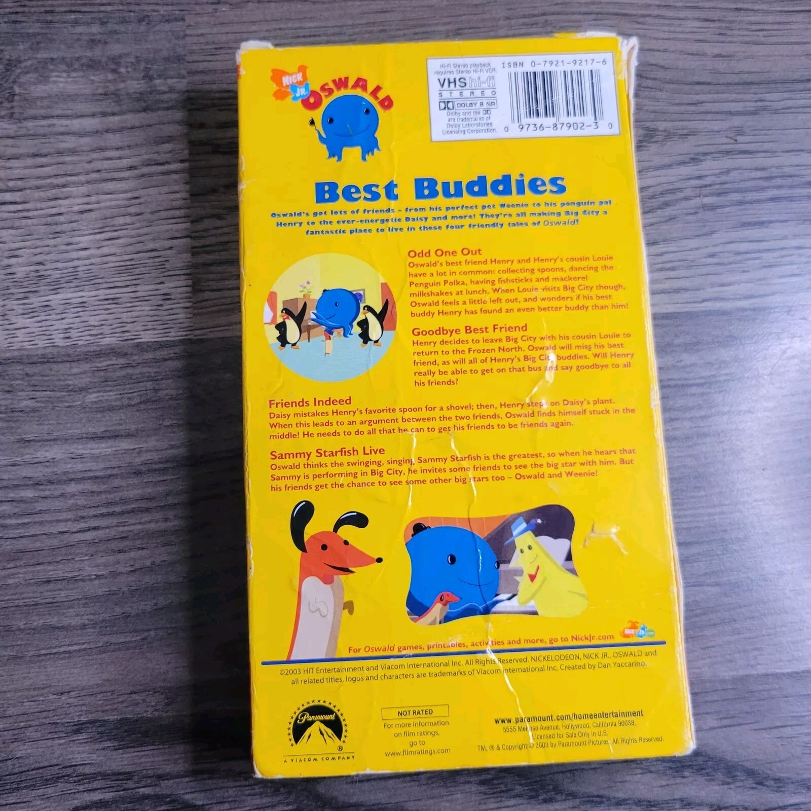 Oswald: Best Buddies (VHS Tape, 2003, Nick Jr., Animated) ~Rare Vintage ...