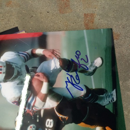 MIKE RENFRO Houston Oilers ACTION SIGNED 8x10 Gameday Holo | eBay