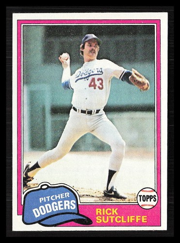 Rick Sutcliffe 1981 Topps #191 Los Angeles Dodgers | eBay