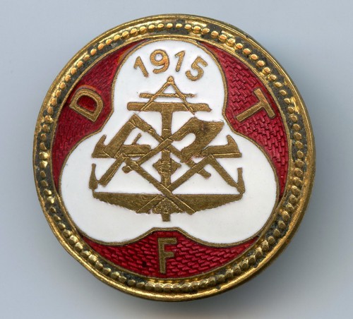 Denmark Danish DTF 1915 Badge Nice Grade !!! | eBay