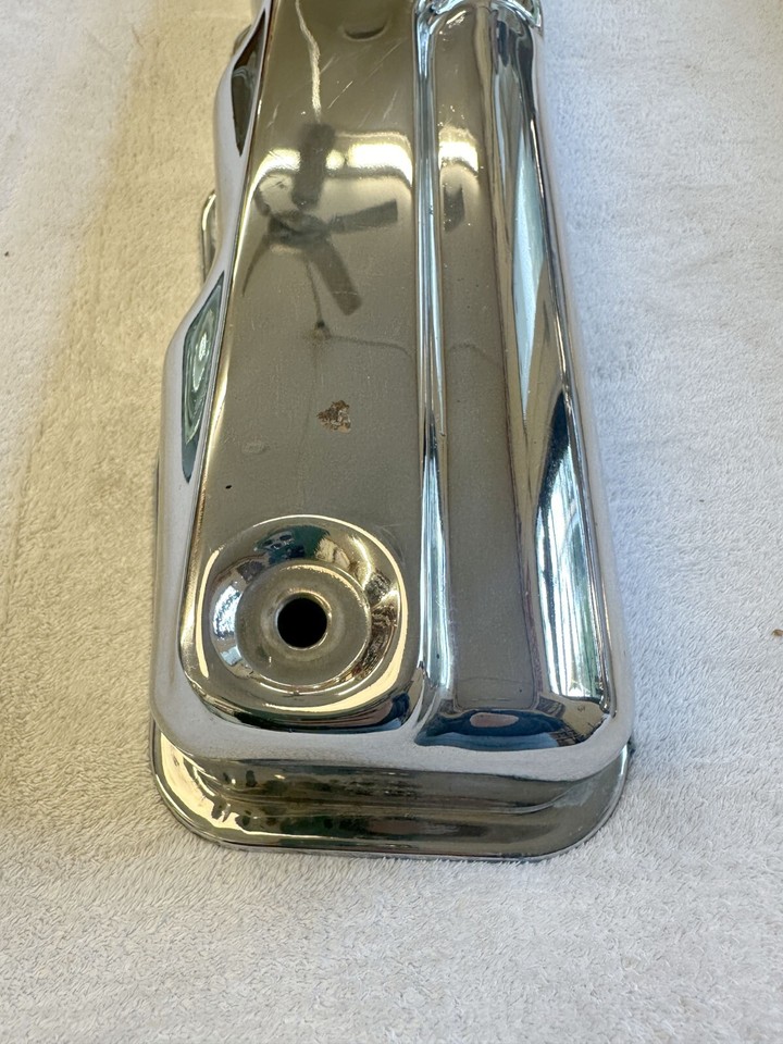 MoPar Poly V8 CHROME Valve Covers 3 BOLT 1956-66 277 301 303 313 318 ...
