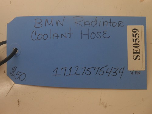 BMW RADIATOR COOLANT HOSE 17127575434 SE0559 | eBay