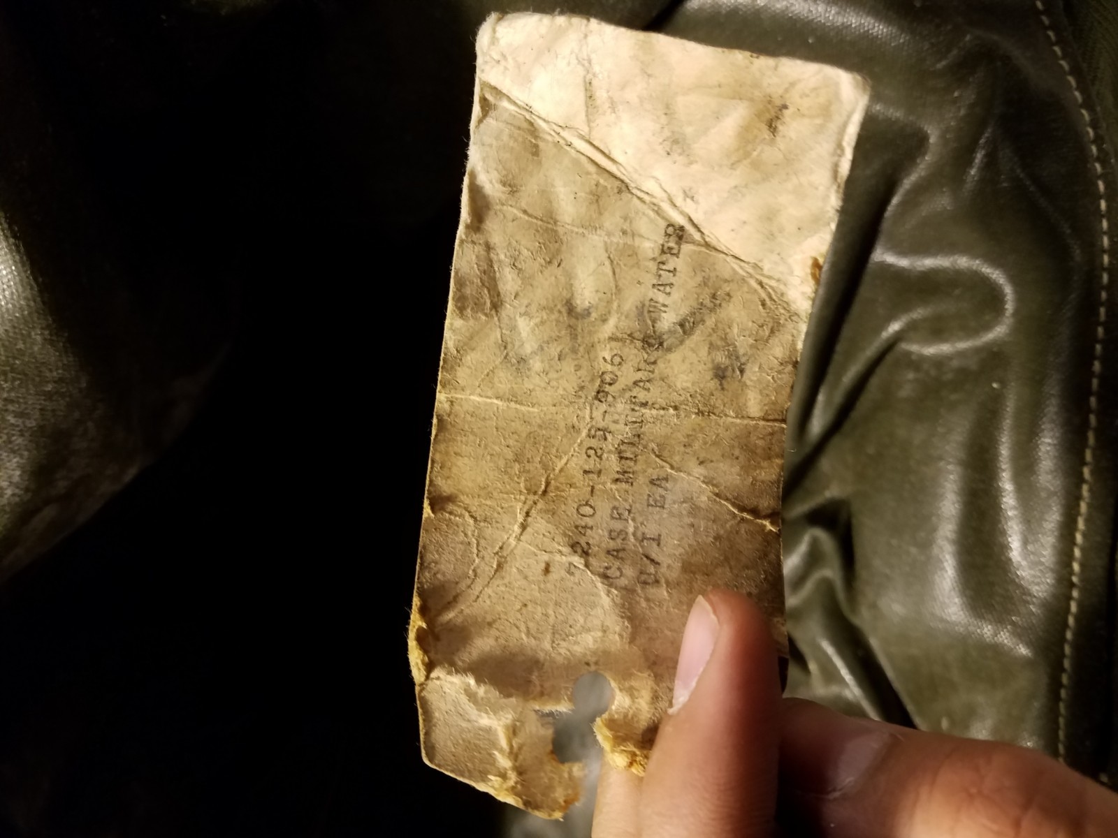 VINTAGE US ARMY WATERPROOF COVER 1953 DEFECT WORN HARD TO UNZIP & RUSTY ...